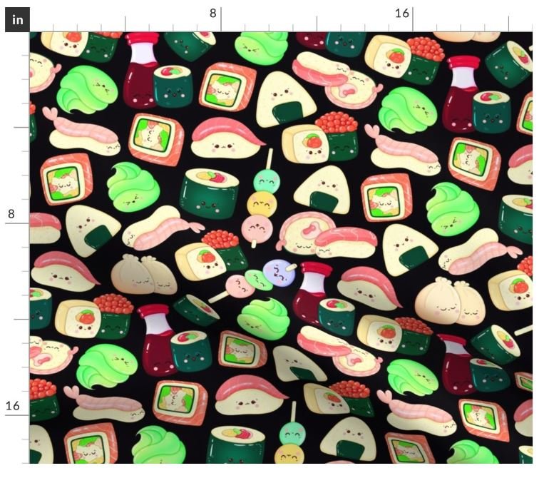 Sushi Pre-Order (Print Options) | Mossy Grove Cloth